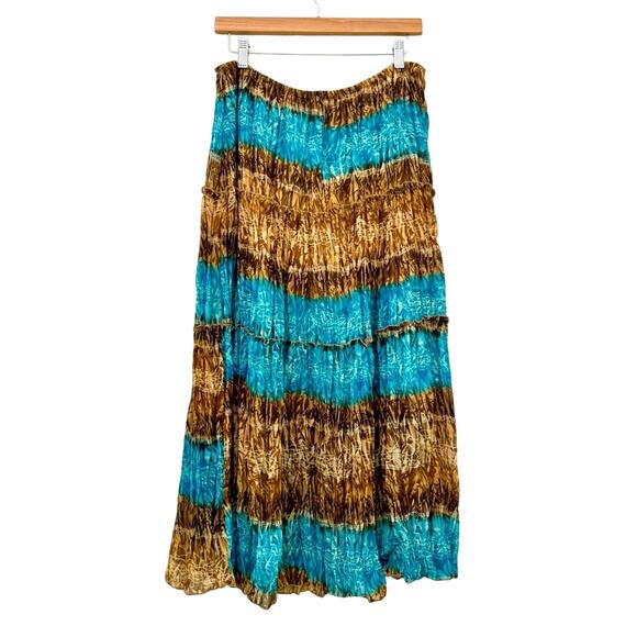 Zenobia | Skirts | Vintage Tiered Broomstick Style Skirt | Poshmark